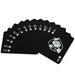 54er Waterproof Pokerkarten Set - Edles Rosen Design in Schwarz Rot ...
